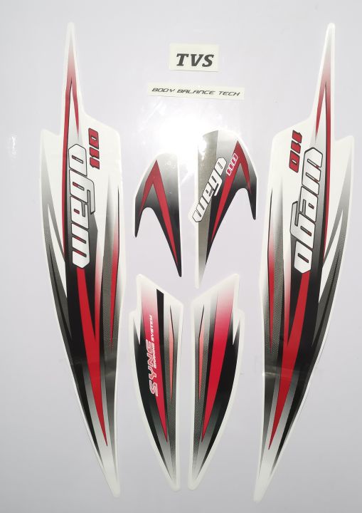 Tvs Wego White Bike Full Sticker Kit | Daraz.lk