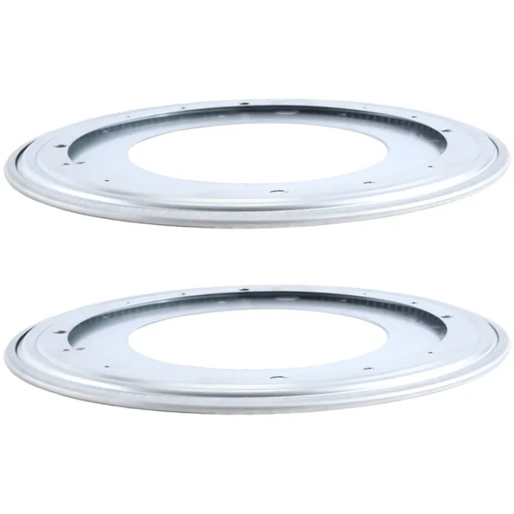 2 Pack Lazy Hardware 12 Inch, 360° Rotating Bearing Plate 5/16Inch ...