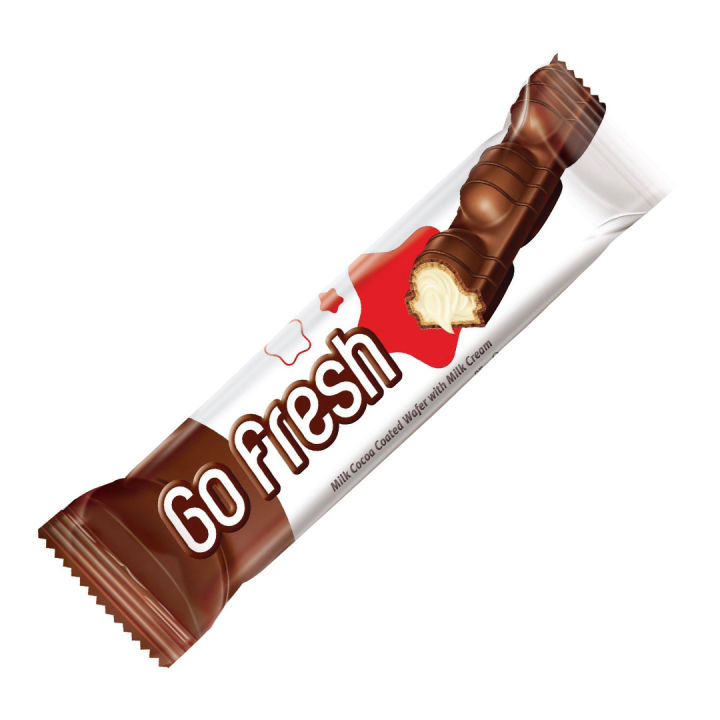 Go Fresh Milk Chocolate Coated Wafer with Milk Cream 20g | Daraz.lk