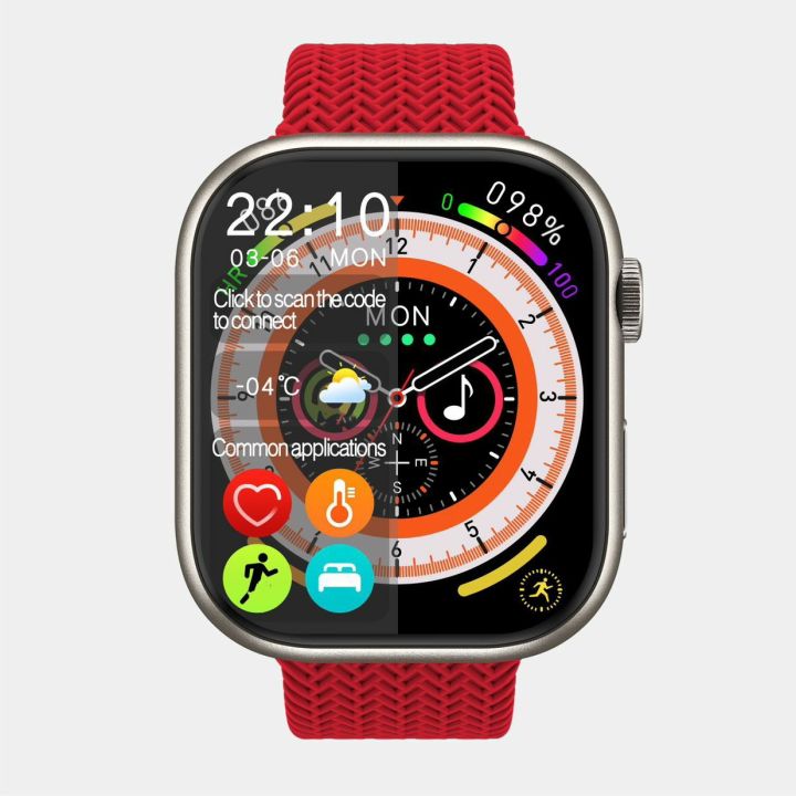 HK9 PRO Smart Watch Series 8 2.02″ Infinite Screen Compass Voice ...