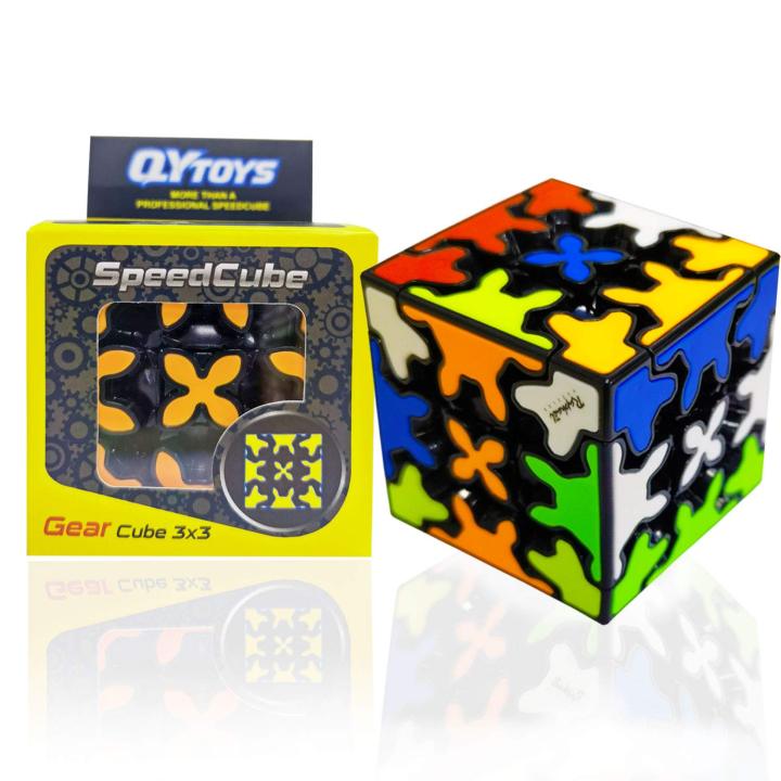 Qiyi Gear Rubik Cube 3x3 Magic Speed Cube Stickerless Professional Fidget Toys Qiyi 3x3 Gear ...