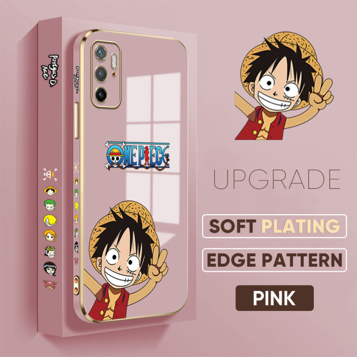 TA for Xiaomi Poco M3 Pro 5G Case Happy Luffy Luxury 6D Plating Soft ...