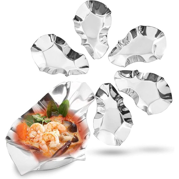 Restaurant Kitchen Stainless Steel Shell Shaped Sauce Tray Mussel Dish ...