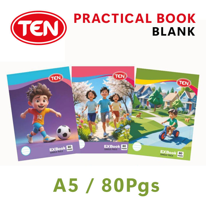 Ten Practical Book - Blank - A5 - 80pgs | Daraz.lk