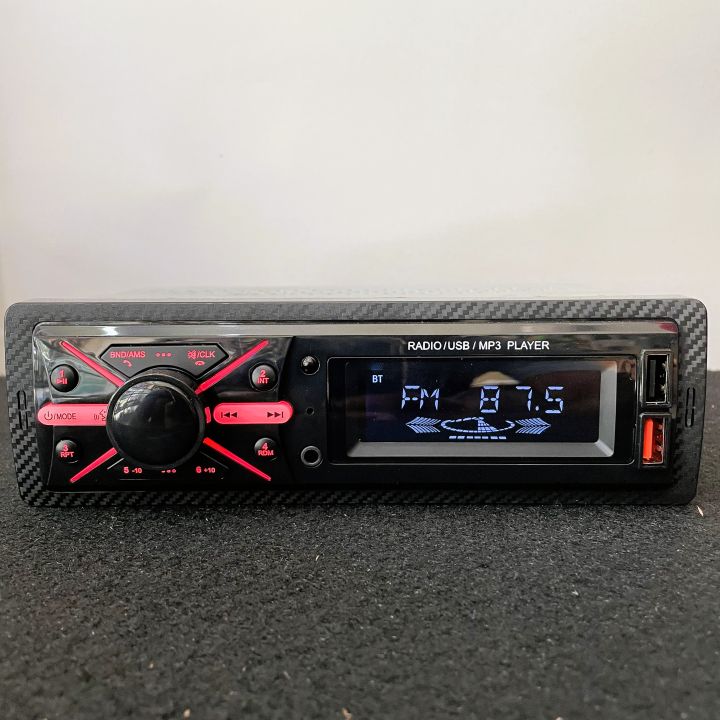 Car Stereo 12V Bluetooth FM Radio MP3 USB Player With 2.1 Amp Phone ...