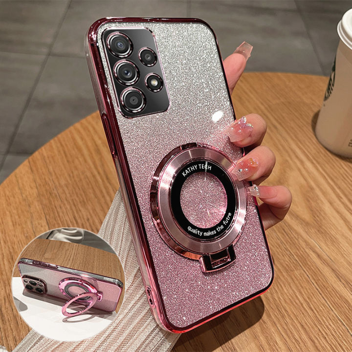 For Samsung Galaxy A13 A23 4G A33 A53 A73 5G Back Cover with Ring Stand ...