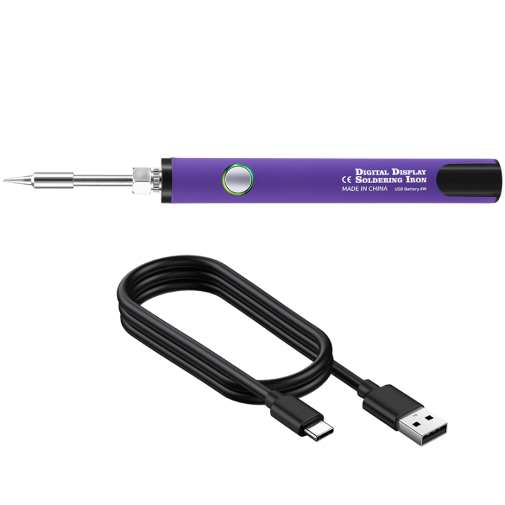510 Thread Mini Soldering Iron Kit 3-Gear Adjustable Voltage with ...
