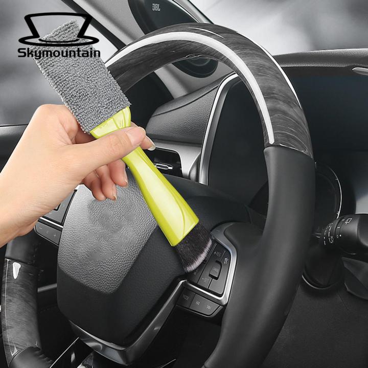 Compact Car Duster Portable Car Dashboard Dual Head Dusting Brush ...