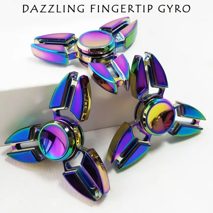 New Colorful Fingertip Gyro Zinc Alloy Fidget Hand Spinner Metal ...