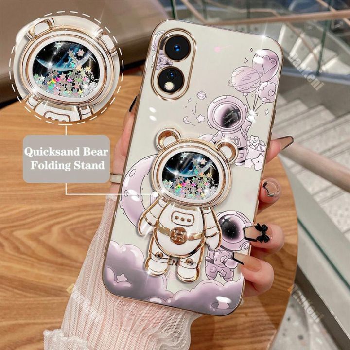 NEW Creative Bear Astronaut Phone Holder Case For OPPO A38 4G Thin ...