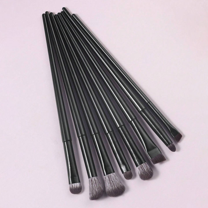 8pcs/Set Black Portable Eye Shadow Makeup Brush Kit | Daraz.lk
