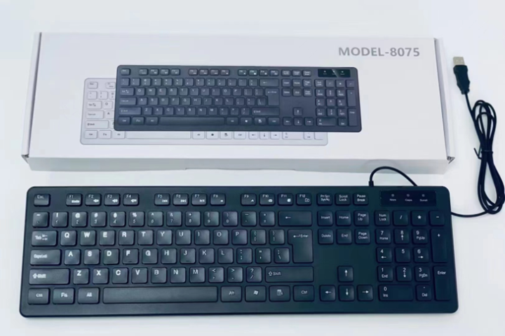 Chocolate Computer Keyboard Mute Waterproof Wired Keyboard Standard USB ...