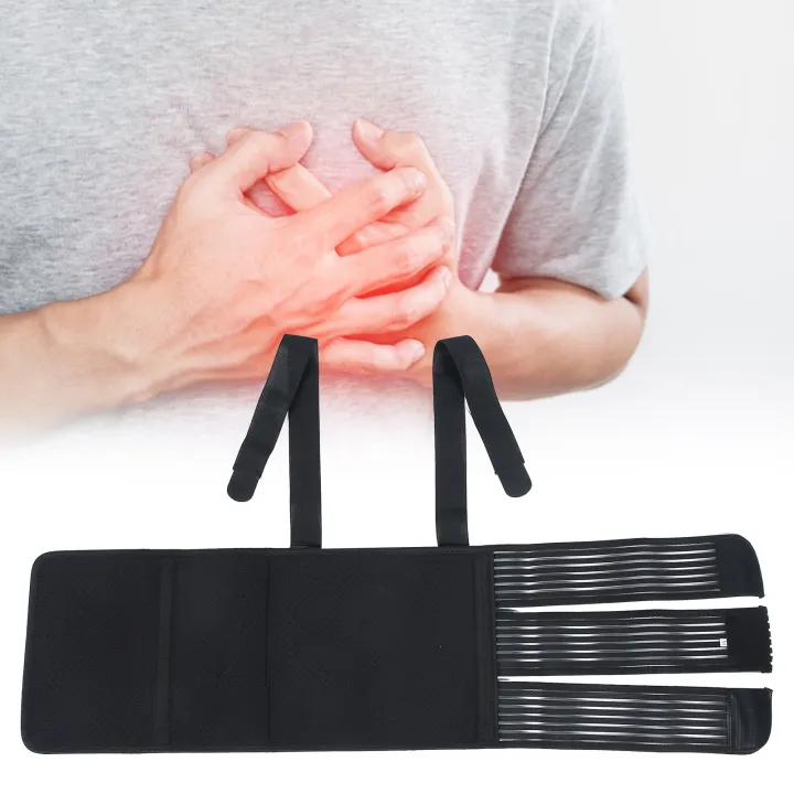 NEW Adjustable Chest Support Belt Breathable Lumbar Protector Brace ...
