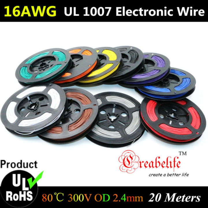 【Top-Rated Product】20 Meters/roll 16 AWG - Flexible Stranded 10 Colors ...