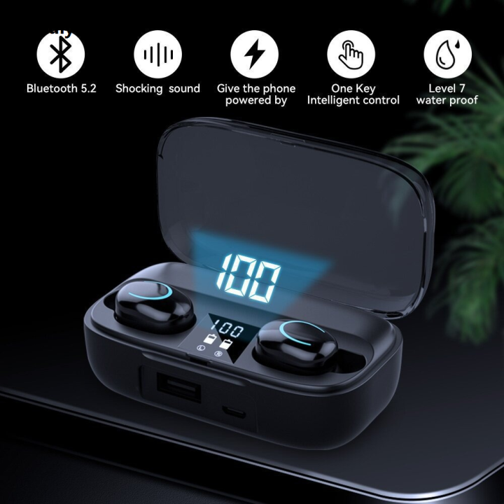 Sutuiying X10 Wireless Earbuds: Bluetooth 5.3 with Built-in Power Bank ...