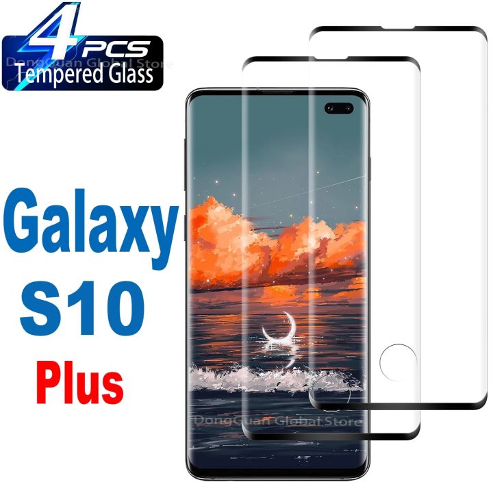 2/4Pcs Tempered Glass For Samsung Galaxy S10 Plus S10+ S20 S20+ Plus ...