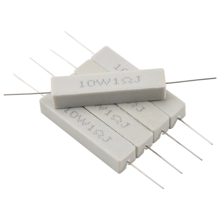 1.0 Ohm 10W Wirewound Ceramic Cement Resistor 5 Pcs | Daraz.lk