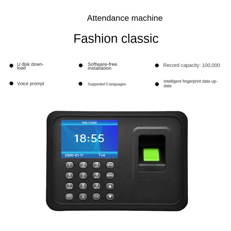 Fingerprint Attendance Machine Biometric Attendance System 1000 ...