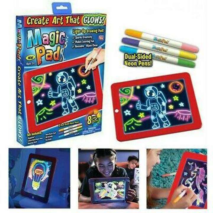 3D Magic Drawing Pad 8 Light Effects Puzzle Board 3D Sketchpad Tablet ...