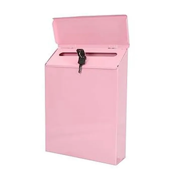 Wall-Mounted Mailbox Lockable Mailbox Wall Collection Box Farmhouse ...