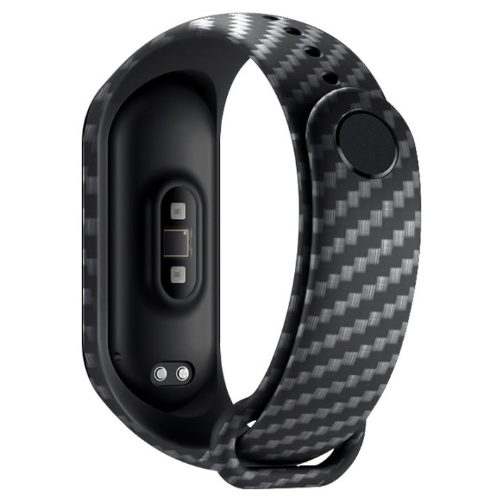 Carbon fiber strap For Xiaomi Mi Band 7 nfc Wristband smartwatch MIband ...