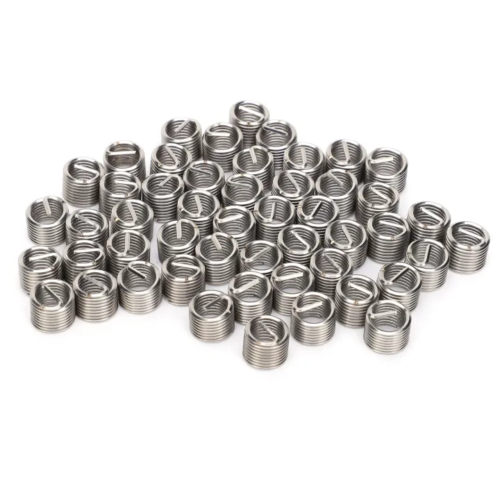 50Pcs M7x1 Thread Inserts SUS304 Male Female Reducing Nut Repair Tool ...