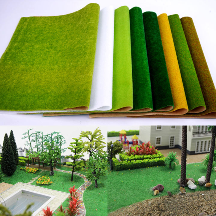 Artificial Lawn Carpet Mat Paper Diy Landscape Pad Lawn Carpet Garden ...