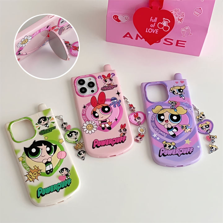 Cute Retro mobile with Accessories makeup mirror Phone Case For Iphone ...