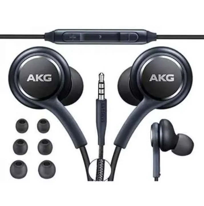 Professional (A Grade) AKG Tuned Stereo Headphones for Android Phones, 3.5mm Jack, Sleek Black ...