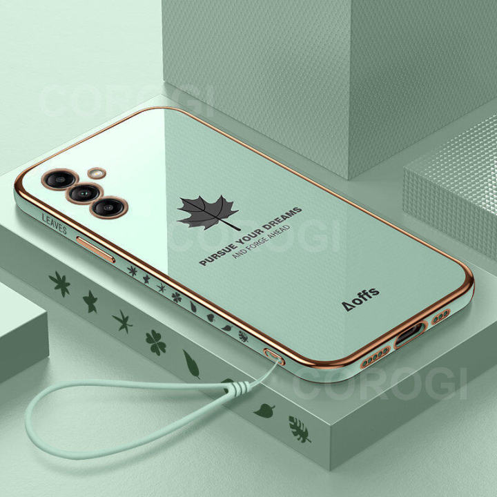 Maitus for Samsung Galaxy F13 Back Cover with Lanyard Luxury 6D Plating ...