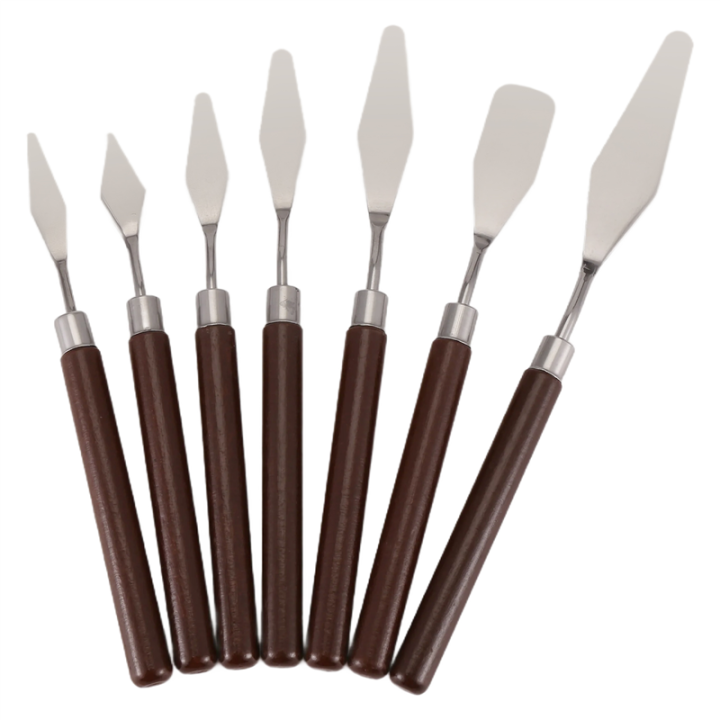 7 Pcs Oil Painting Knife Set Oil Painting Shovel Oil Painting Palette ...