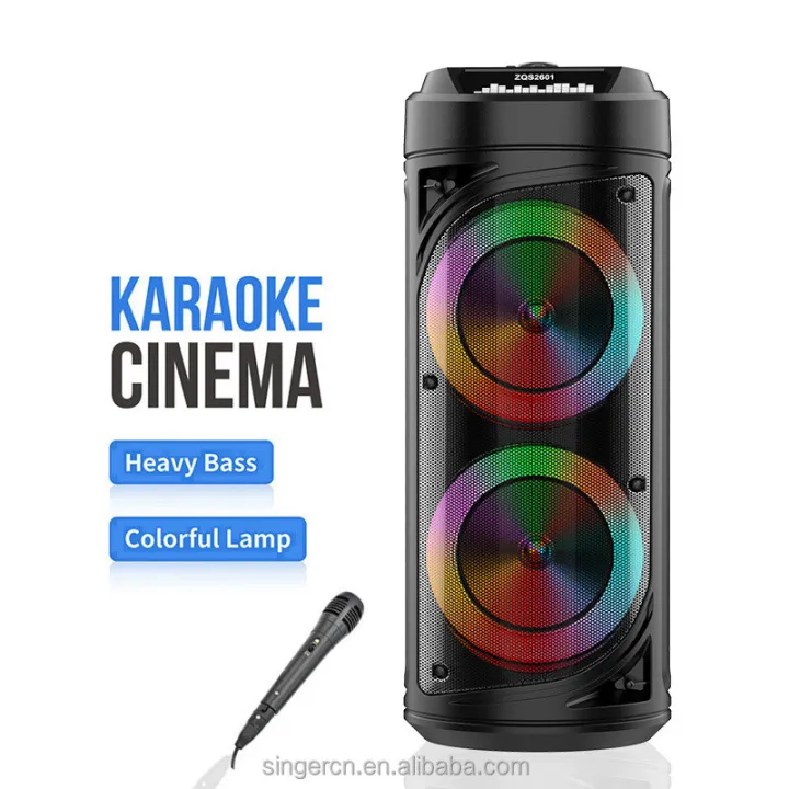 ZQS-2601 Super Bass Dual 6.5 inch TWS Wireless Outdoor Bluetooth Party ...