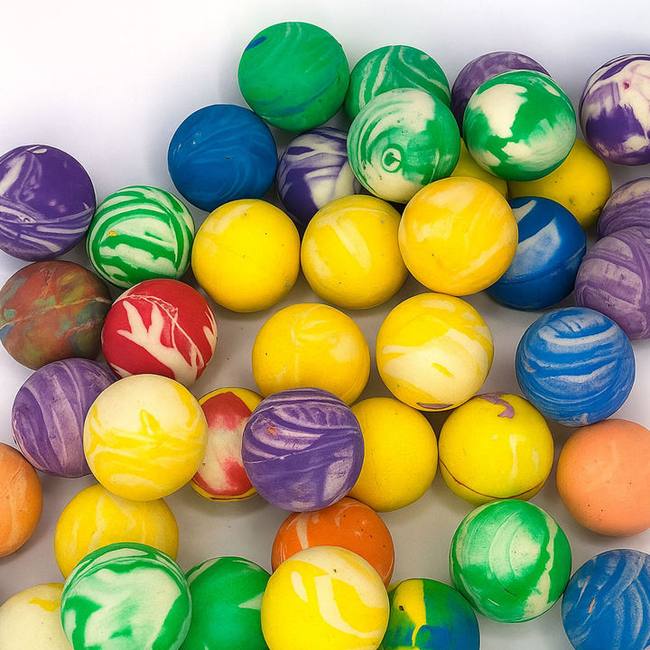 Colorful Marbled Bouncy Balls for Kids – High Bounce Rubber Balls ...