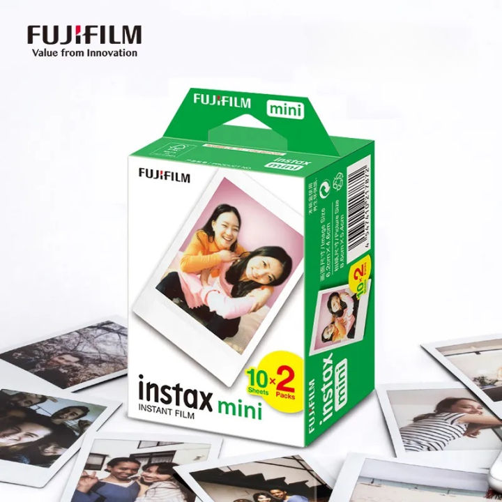 10/20 sheets Fujifilm Instax Mini White Edge Films Photo Paper Films ...