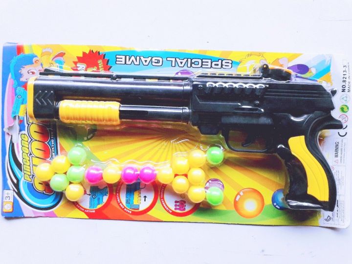 Toy Gun With Ping Pong Balls Shoot | Daraz.lk