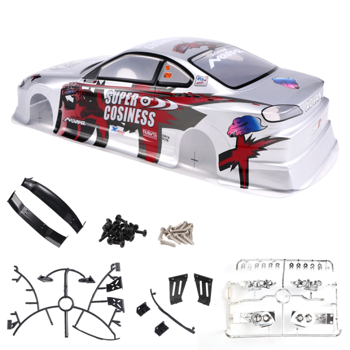 NAMUNY 1/10 RC Car Body Shell Modification 190mm on Road Drift for S15 ...