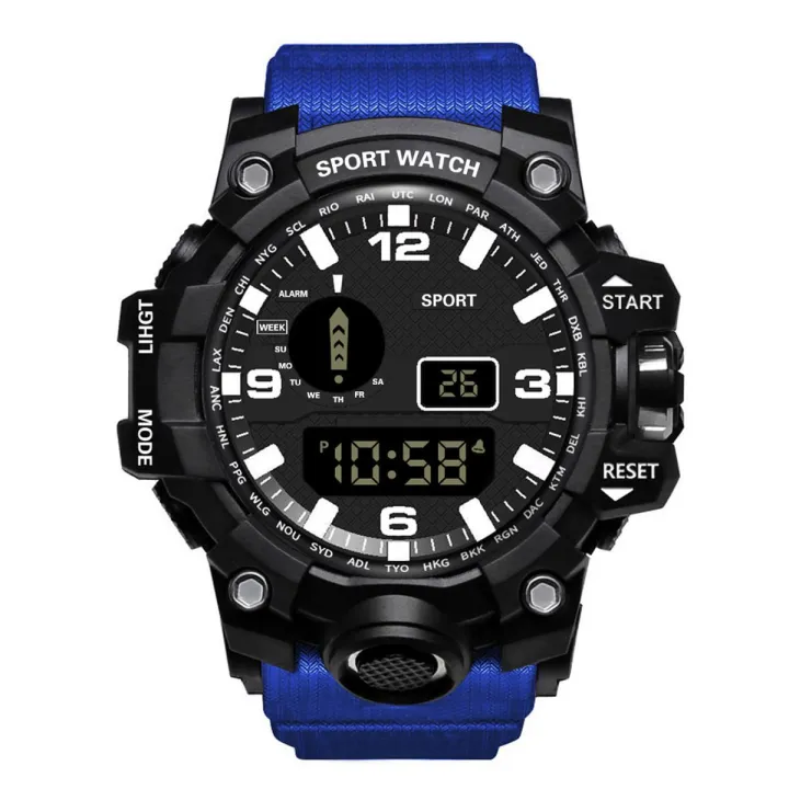 【Simple 3C】Black Digital Watch for Men Women Sports Waterproof Outdoor ...
