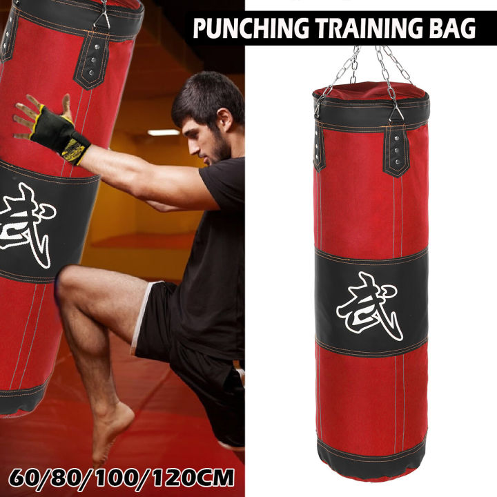 MMA Karate Boxing Heavy Duty Punching Training Bag With Chain - 100cm ...