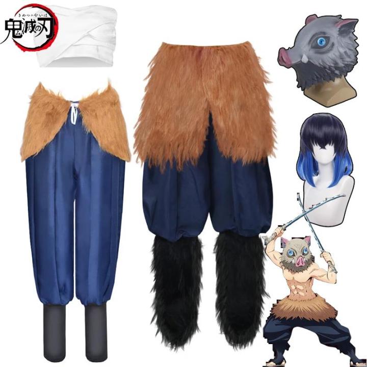 Hashibira inosuke cosplay anime demon slayer inosuke cosplay costumes ...