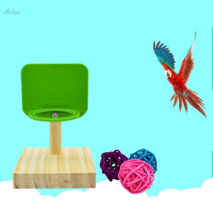 Bird Toys Basketball Training Cockatoo Desktop Birds Parrot Basketball ...
