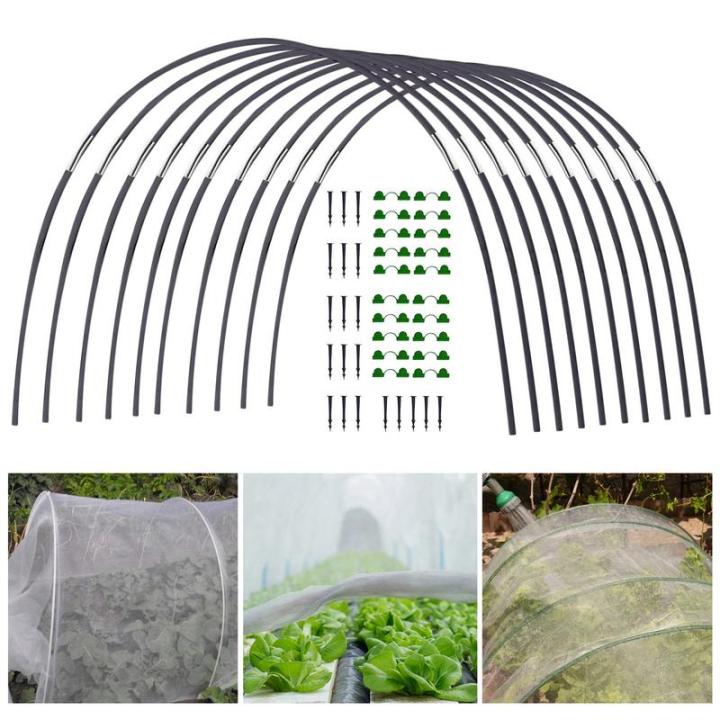 Garden Hoop Seedling Arch Shed Bracket Greenhouse Hoops Set Glass ...