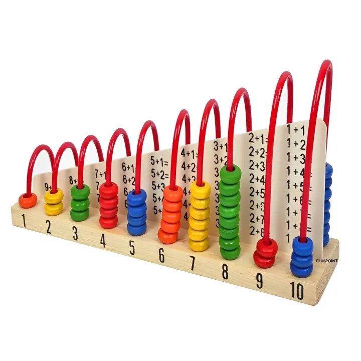 Educational Math Toys Wooden Calculation Shelf Abacus Educational ...