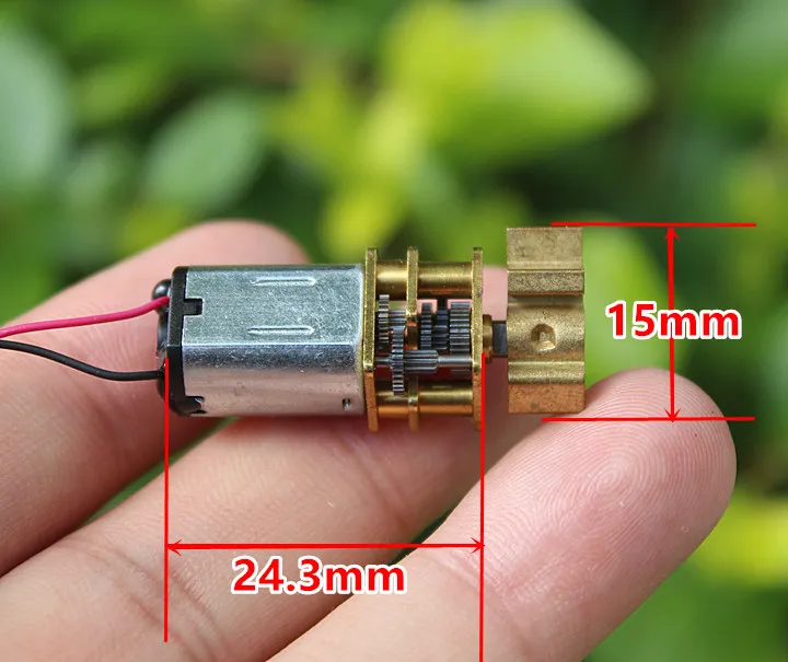 Mini N20 Full Metal Gear Motor With Swing Arm Shaft For Fingerprint ...