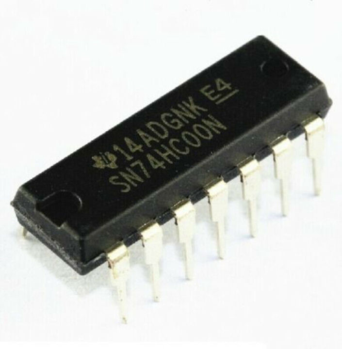 2pcs Logic Gate IC 7400 SN74HC00 SN74LS00 2 Input NAND Gate | Daraz.lk
