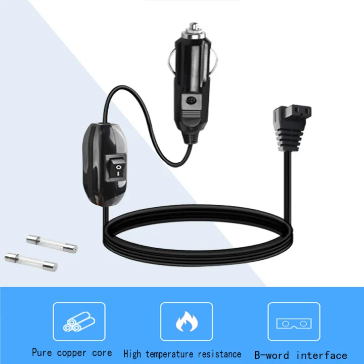 1m 2m 3m 12v Dc Replacement Car Cooler Cool Box Mini Fridge Cable Plug ...