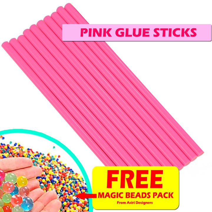Pink Glue Sticks 10 Pcs | Daraz.lk
