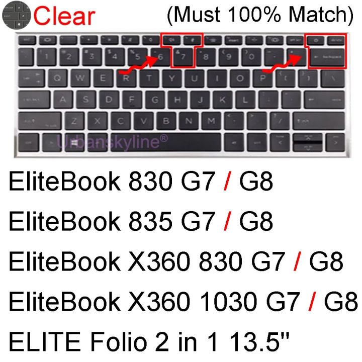【Universal Car Parts Store】Keyboard Cover for HP EliteBook 835 G8 830 ...