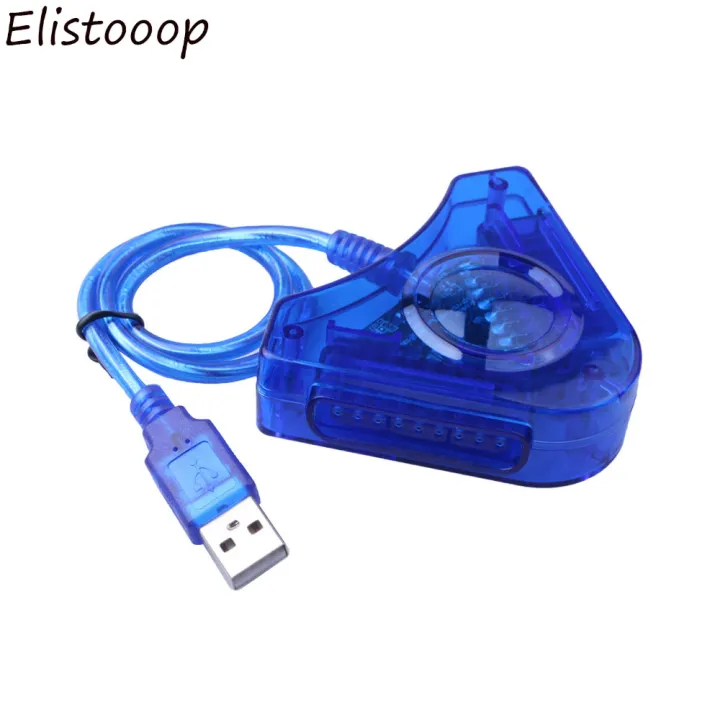 Game Usb Dual Player Joypad Converter Adapter Cable For Ps2 Dual 2 Pc 3099