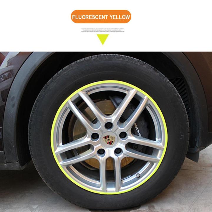 【beauty code】16Pcs/Set Car Strips Wheel Stickers And Decals 14 18 |Reflective Rim Bike ...