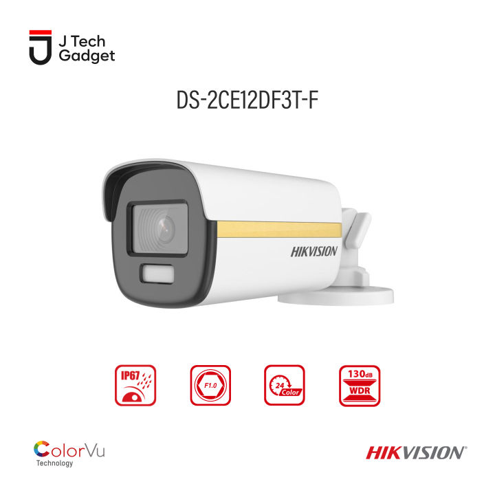 HIKVISION 2MP 40M GOLD LINE FULL TIME COLOR CAMERA 3.6MM (DS-2CE12DF3T ...